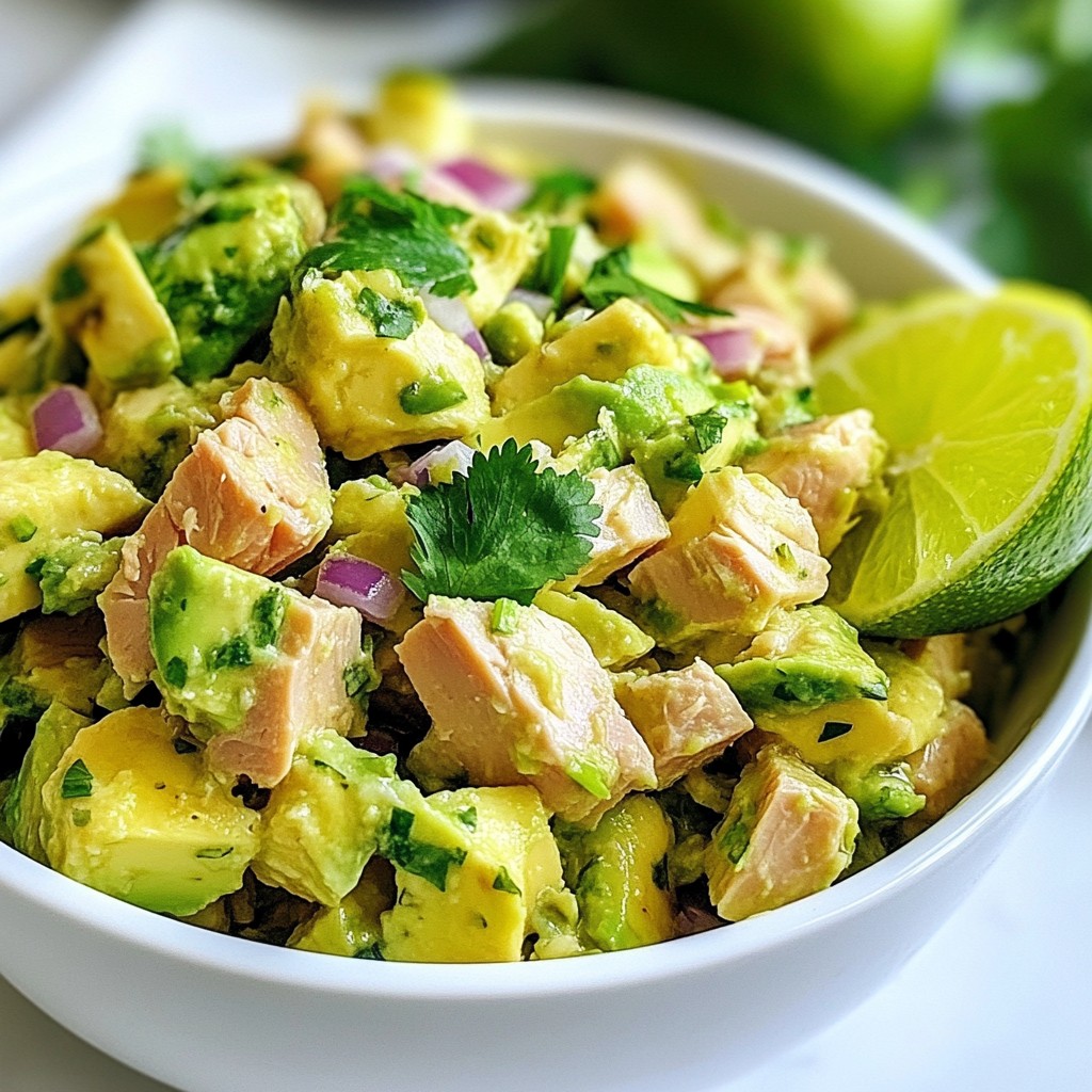 Avocado Lime Tuna Salad Refreshing and Simple Dish - Recipe Website